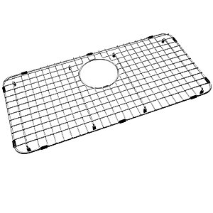 Serene Valley Sink Bottom Grid 25-1/4" X 12-1/2“, Rear Drain with Corner Radius 1-1/2", Sink Protector NDG2513R