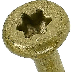 Power Pro 48616 Wood Screws, #10 x 4-1/2", Premium Outdoor Deck Screws, Rust Resistant, Epoxy Coated Bronze, 5lb Tub, 237 pcs