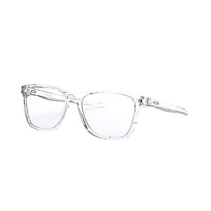 Oakley Men's Ox8163 Centerboard Square Prescription Eyewear Frames, Polished Clear/Demo Lens, 55 mm