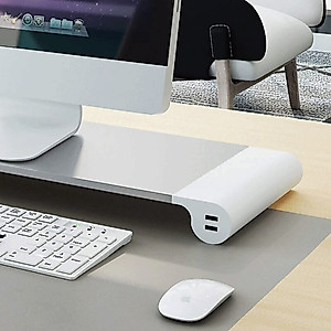 DKHSNFIO Computer Monitor Riser Desk Stand Monitor Stand Riser, Computer Laptop Riser Shelf with Organizer Drawer