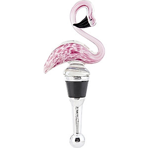 LSArts Wine Bottle Stopper, Flamingo