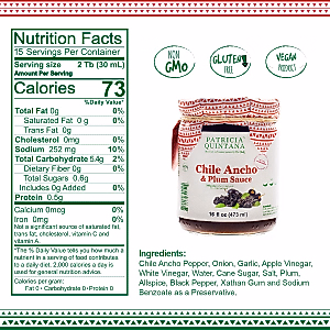 Patricia Quintana Chile Ancho & Plum Marinade - Ideal for Burritos, Pulled Pork & Grilled Veggies (16 oz, 2-Pack)