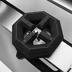 CookRite ATHP-36-6 Commercial Hot Plate Countertop Six Burner Natural Gas Range 36" - 150,000 BTU