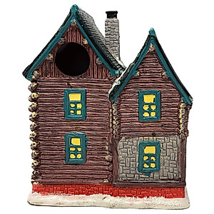 Nt Home Porcelain Christmas Holiday Village Lighted Mountain Lodge