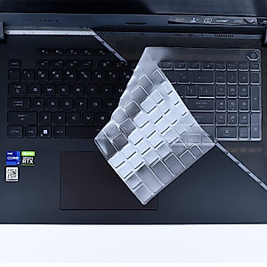 Keyboard Cover for 17.3" ASUS ROG Strix Scar 17 G733 G733ZX G733ZM G733PZ G733PY, ROG Strix Scar 17 SE G733CX, ROG Strix G17 G713 G713QR G733ZS Laptop, ROG Strix G17 Keyboard Skin Protector - TPU