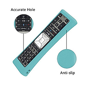 Protective Silicone Remote Case for XFinity Comcast XR11 Premium Voice Activated Cable TV Backlit Remote Control Shockproof Washable Skin-Friendly Remote Control Cover with Loop (Glow in Dark Blue)