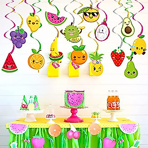 Fruit Haning Swirls Fruit Party Decorations Fruit Decorations for Fruit Themed Party Supplies Summer Party Decorations Hawaii Party Supplies