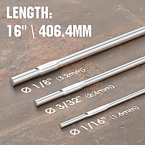 YESWELDER Aluminum TIG Welding Rod ER4043 3/32"x16" 5LB