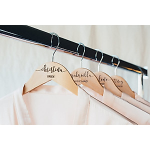 Personalized Bridesmaid Hangers - Wedding Hanger - Bridal Dress Hanger HG100