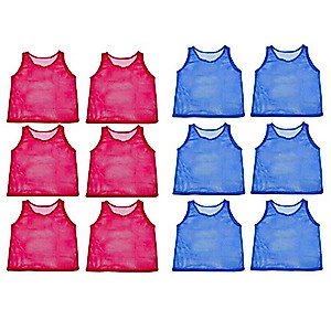 Adorox Adult - Teens Scrimmage Practice Jerseys Team Pinnies Sports Vest Soccer, Football, Basketball, Volleyball