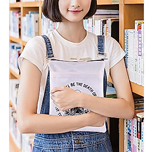 G2TUP My T-B-R Book Will Be The Death of Me Book Sleeve Book Lover Book Covers Bookish Gift Skeleton Book Zipper Book Protector to Be Read Halloween Gift (Be The Death of Me BS)