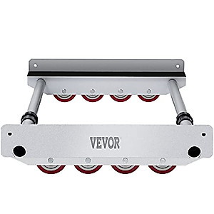 VEVOR All-Terrain Mover Dolly, 30" L x 18.5 "W x 5.5" H Piano Dollies w/ 1874 lbs Load Capacity, Furniture Dolly with 8 Casters, Heavy Duty Alloy Dolly Truck for Heavy Appliance Handling and Moving