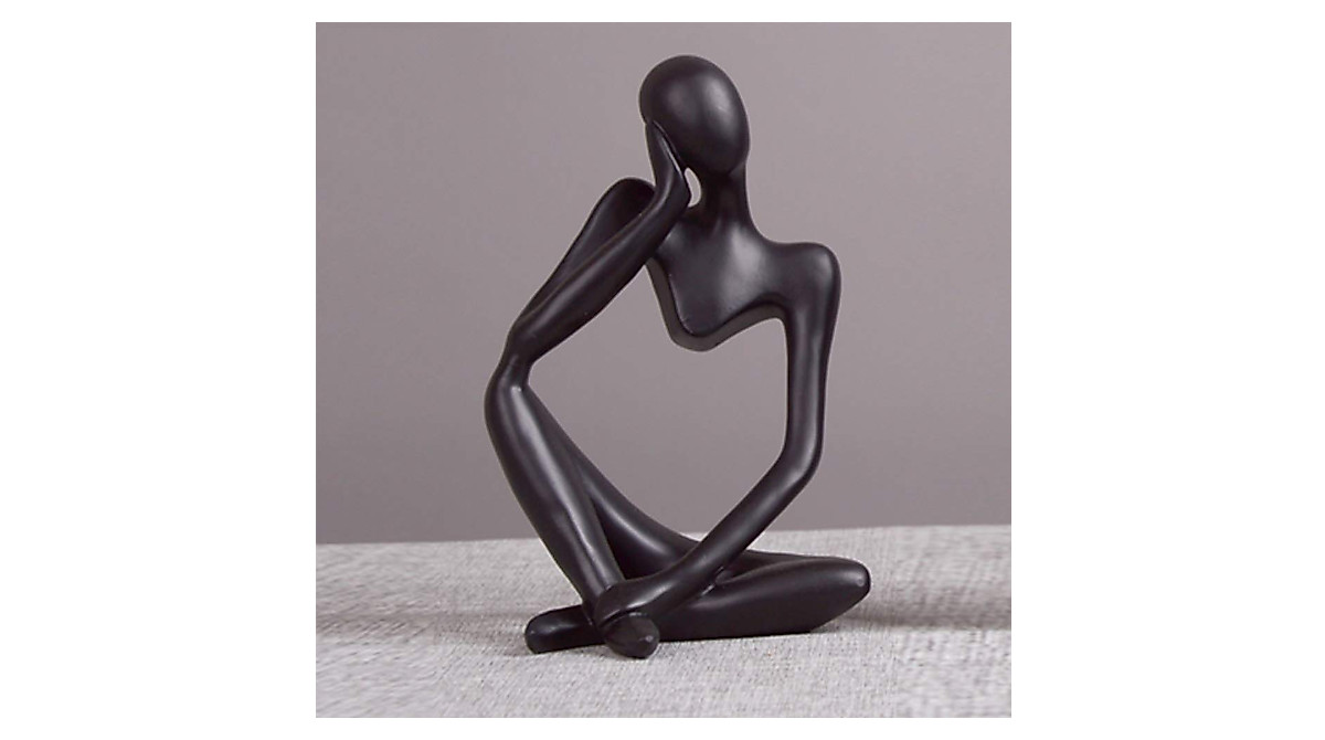 Modern Abstract Thinker Statue - Elegant Home & Office Decor