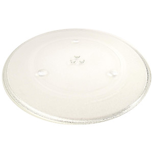 HQRP 13 1/2" Glass Turntable Tray compatible with Panasonic F06015Q00AP 30QBP4119 TJF06015Q00AP NN-G463MF NN-G464WF NN-S443BF NN-SA651S NN-SD691S Microwave Oven Cooking Plate 13.5-inch 340mm