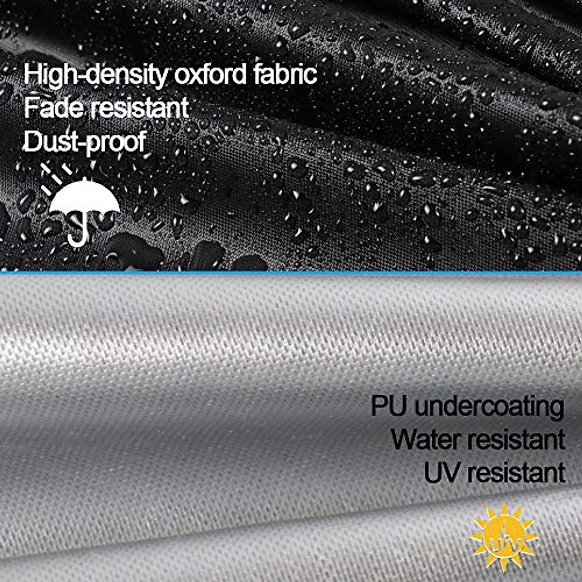 Onlyme Outdoor Bench Cover, Garden Patio Park Outside Loveseat Glider Sofa Furniture Cover Waterproof, 4 Seater