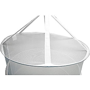 Viagrow Dry Net Hanging Herb Drying Rack, 8 Layer, 2FT x 5FT, 8 Layer (White, 8-Rack)