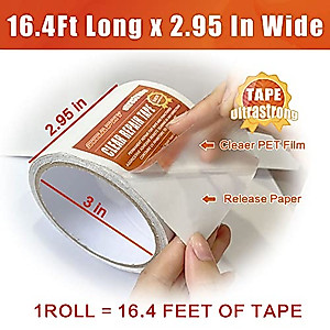 SMAPHY Fabric Repair Tape to Fix Boat Covers Canvas Tent & Pop Up Camper RV Awning. Awning Repair Tape, Tarp Repair Kit, Camper Canvas Repair, 16.4FT x 2.95"（Ultrastrong Tape）