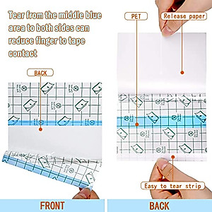 150 Pieces Stretch Adhesive Bandages Transparent Film Dressing Bandages Waterproof Adhesive Bandages (3.1 x 3.1 Inch)