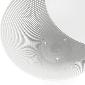 LeisureMod Boyd Modern Accent Side Table End Table Indoor and Outdoor Use, 16.75" H x 11.75" W x 11.75" D (White)