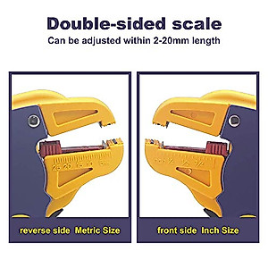 VCELINK Automatic Wire Stripper and Cutter, Professional 2 in 1 Adjustable Electrical Cable Wire Stripping Tool&Eagle Nose Pliers (7-Inch)