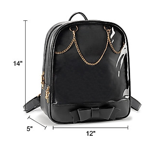 STEAMEDBUN Ita Bag Backpack Bowknot Kawaii Pin Display Backpack Bag with Insert