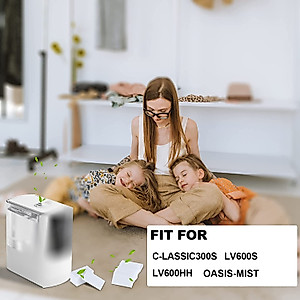 FETIONS 24 Pack Aroma Pads use in Replacing humidifiers and Essential Oil diffusers for a Stronger and Longer Lasting Scent, Fit for Cla-ssic300S, LV600S, LV600HH,Oasis-Mist