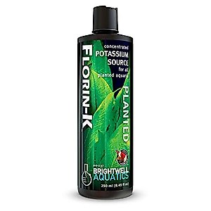 Brightwell Aquatics Florin K - Concentrated Potassium Source For All Planted Aquariums, 250 ml