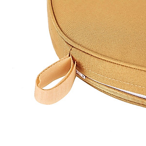 TABLECLOTHSFACTORY Gold Chiavari Chair Cushion Chair Pad with Attachment Straps Party Event Decoration - 2" Thick