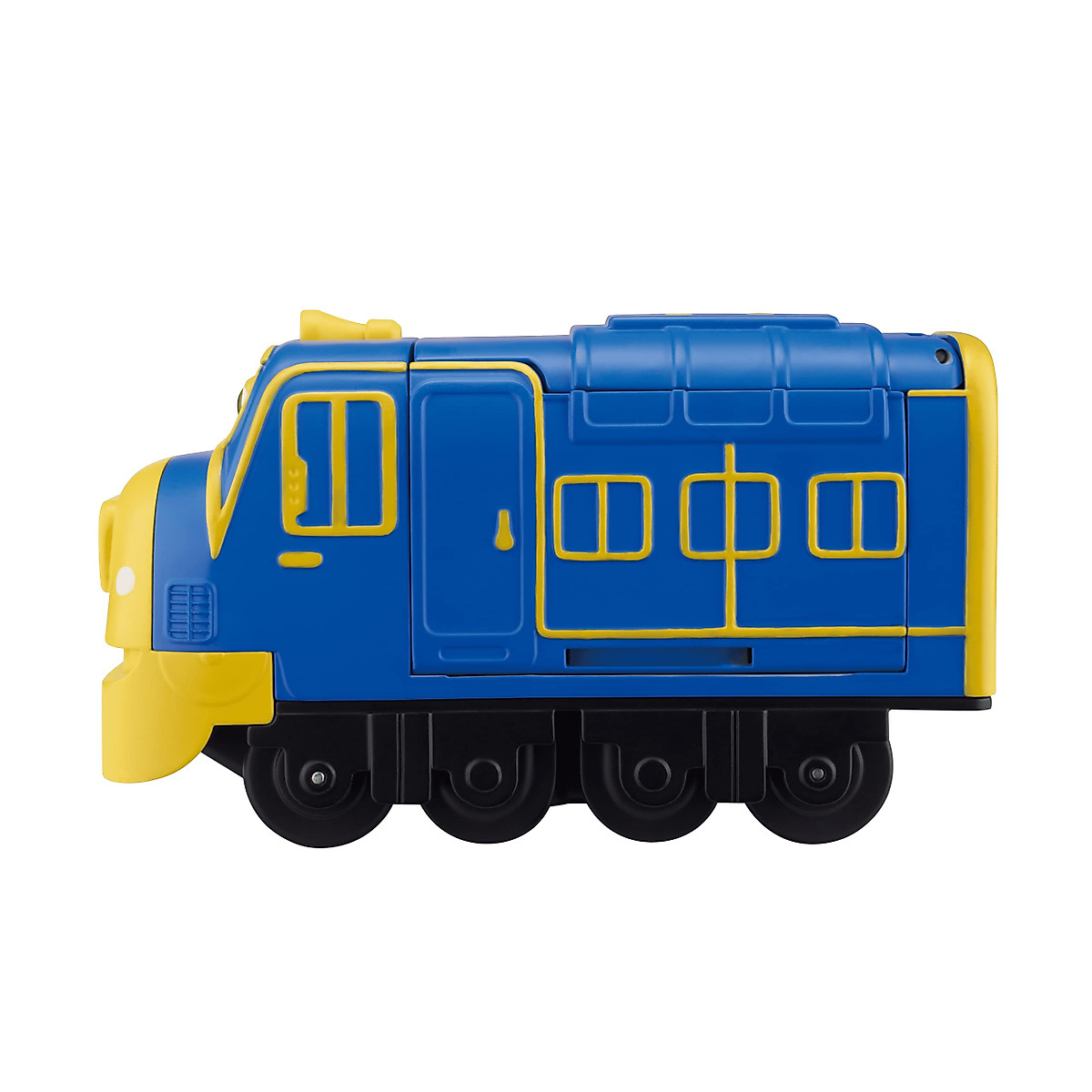 Chuggington - Pop and Transform Chuggers – Brewster - 5" Transforming Train Toy - Free-Rolling Wheels - Birthday Gift for Preschool Kids Age 3 and Up - Fun for 3 4 5 Year Old Boys and Girls