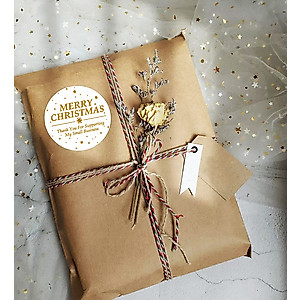 Top label Christmas Thank You for Supporting My Small Business Stickers,Christmas Winter Theme Custom Thank You Labels,2 Inch Holiday Christmas Business Labels,504 Pcs Per Pack