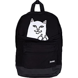 Rip N Dip Lord Nermal Velcro Hands Black Backpack - One Size Fits All