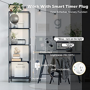 Cefrank V-Shape Under Cabinet Lighting Kit - 4pcs Sleeker 12" Dimmable LED Light Bars for Showcase Shelf Seamless Illumination - 1200lm, 12W - Pure White (6000K)