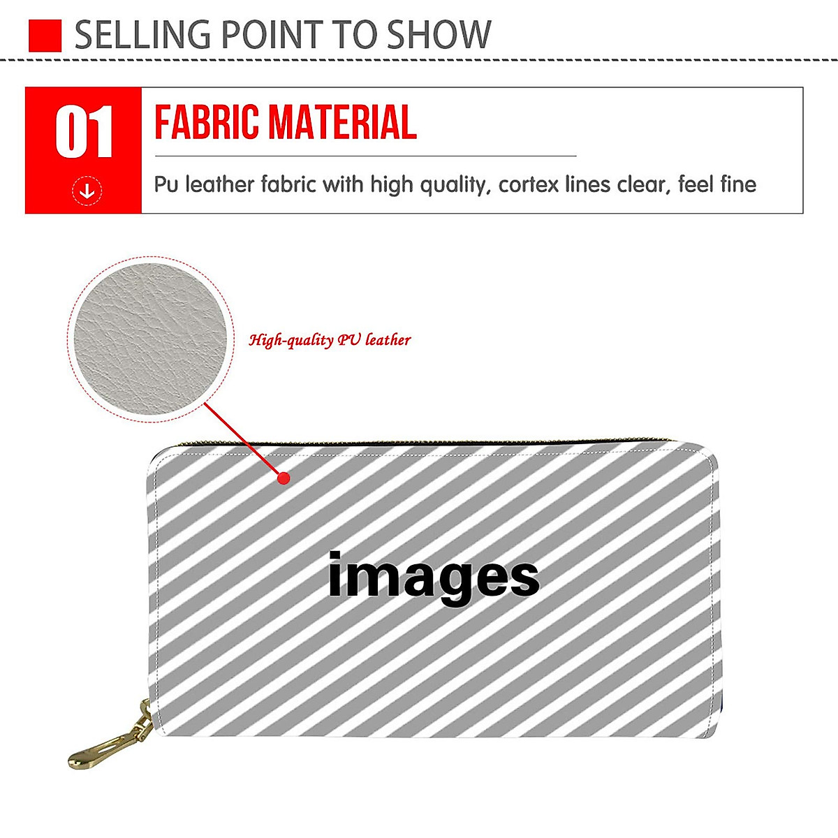 Belidome Brown Cow Print Long Wallet for Women Shopping Walk Card Holder with Zipper