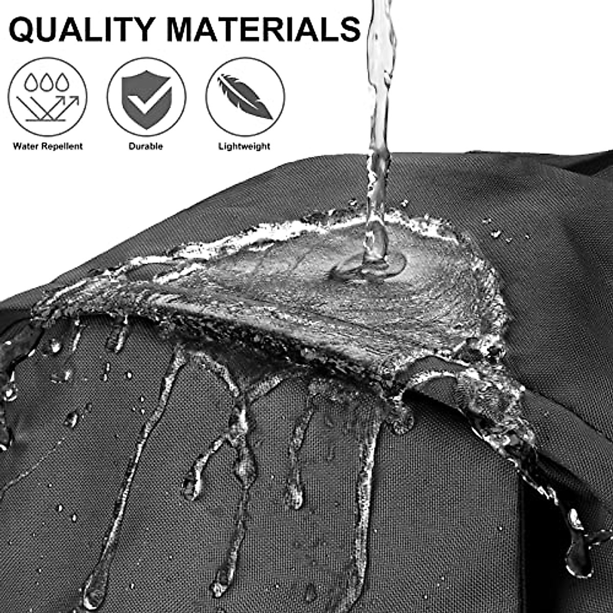 REAWUL Lightweight Backpack for School,Laptop Backpack for Men Women Water Resistant Travel Rucksack with Bottle Side Pocket (Black)…