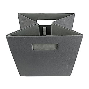 DII Poly-Cube Storage Collection Hard Sided, Collapsible Solid, Small, Gray