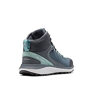 Columbia Women's Trailstorm Mid Waterproof, Graphite/Dusty Green, 8.5
