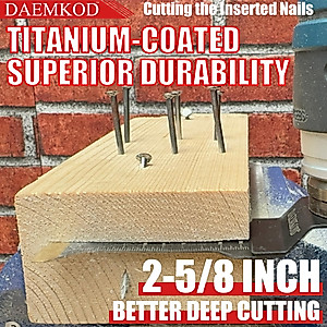 DAEMKOD 16 Pack Titanium Oscillating Saw Blades Metal Cutting, Professional Multitool Blades for Soft Metal Nails Hard Material and Wood Plastic, Multi Tool Blades Kit for Oscillating Tool Accessories