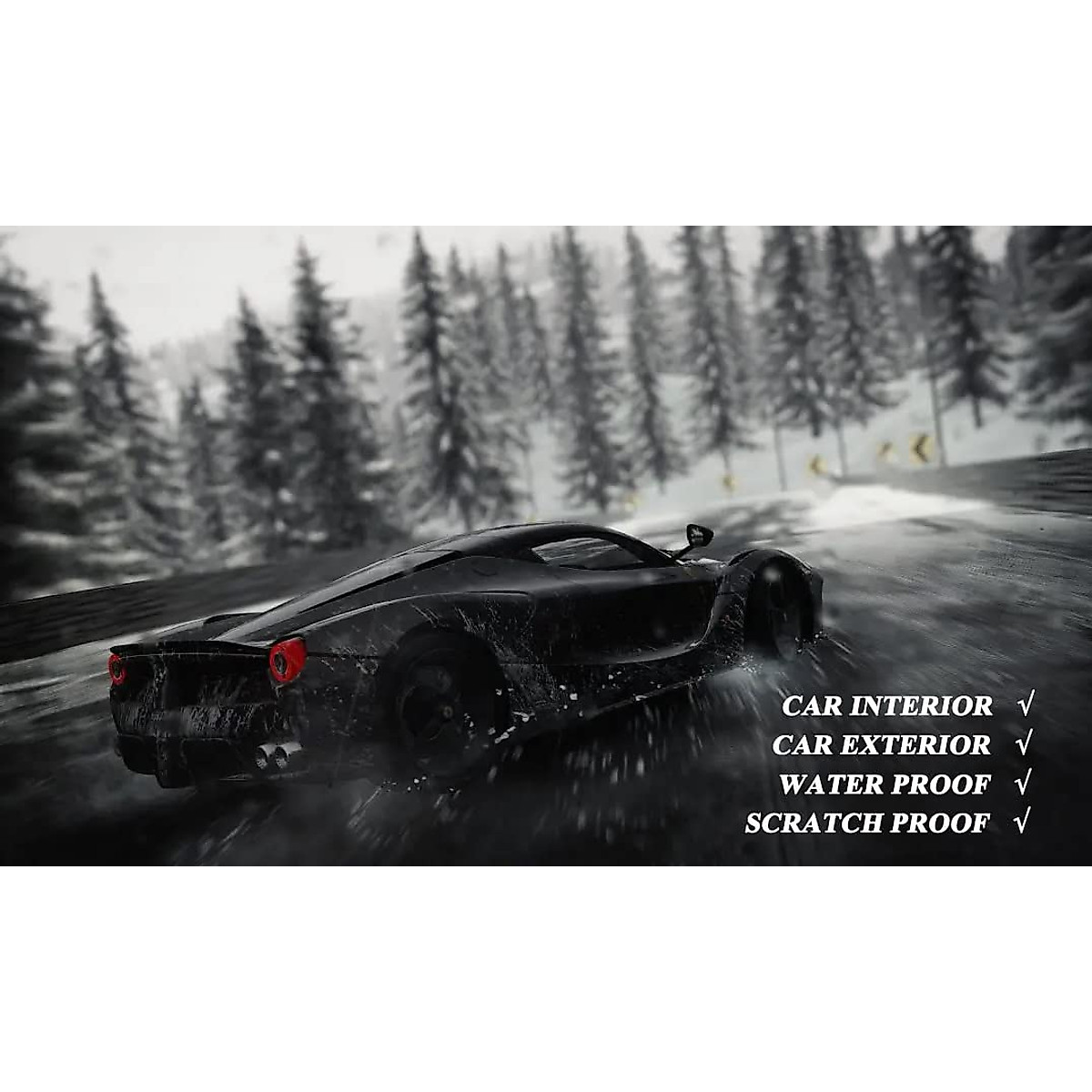 Matte Black Vinyl Wrap Roll with 2 Pcs Tool Kit, Car Wrap Vinyl Self Adhesive Film, Vinyl Wrap with Air Release Technology, Perfect for Cars DIY Exterior Interior Protection (Matte Black, 5ft x 1ft)