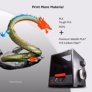 XYZPrinting da Vinci Color Mini 3D Printer with Color Injecting Printing Function, FFF 3D Printers Build Size 5.1 x 5.1 x 5.1 inches