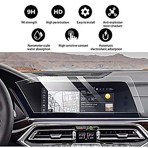 YEE PIN 2019 X5 X7 Screen Protector for 2019 2020 2021 2022 2023 X5 G05 X7 G07 Connected Drive Center Control Touch Screen, 2023 X5 Screen Protector 2021 2022 2023 (12.3-inch)