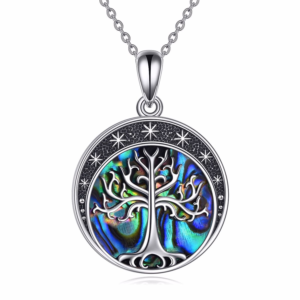YAFEINI Lord of the Rings Necklace Tree of Gondor Necklace 925 Sterling Silver Jewelry Gifts for Men Women (Tree of Gondor Necklace)