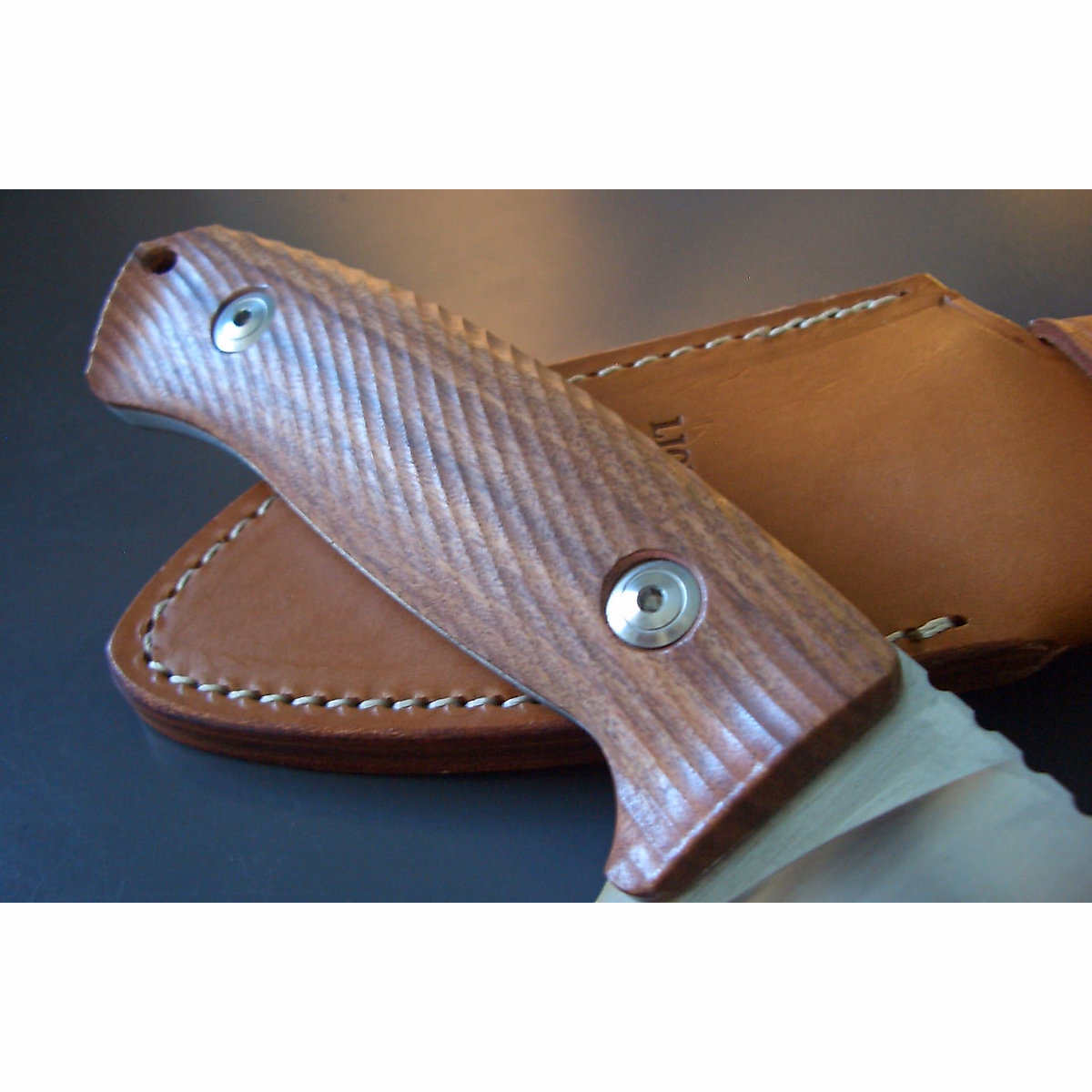 Lion Steel LIONSTEEL M3 ST Bushcraft Fixed Blade Knife Niolox Stainless and Santos Wood Hunting Knives