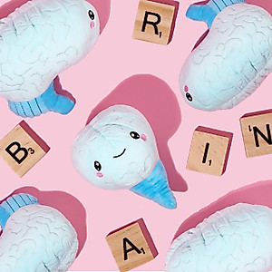 nerdbugs Brain Plush Organ- Love on The Brain- Brain Plush Organ Toy/Get Well Gift/Health Education Toy/Neuroscience or Neurology Plush Toy Organ Gift/Surgeon Gift