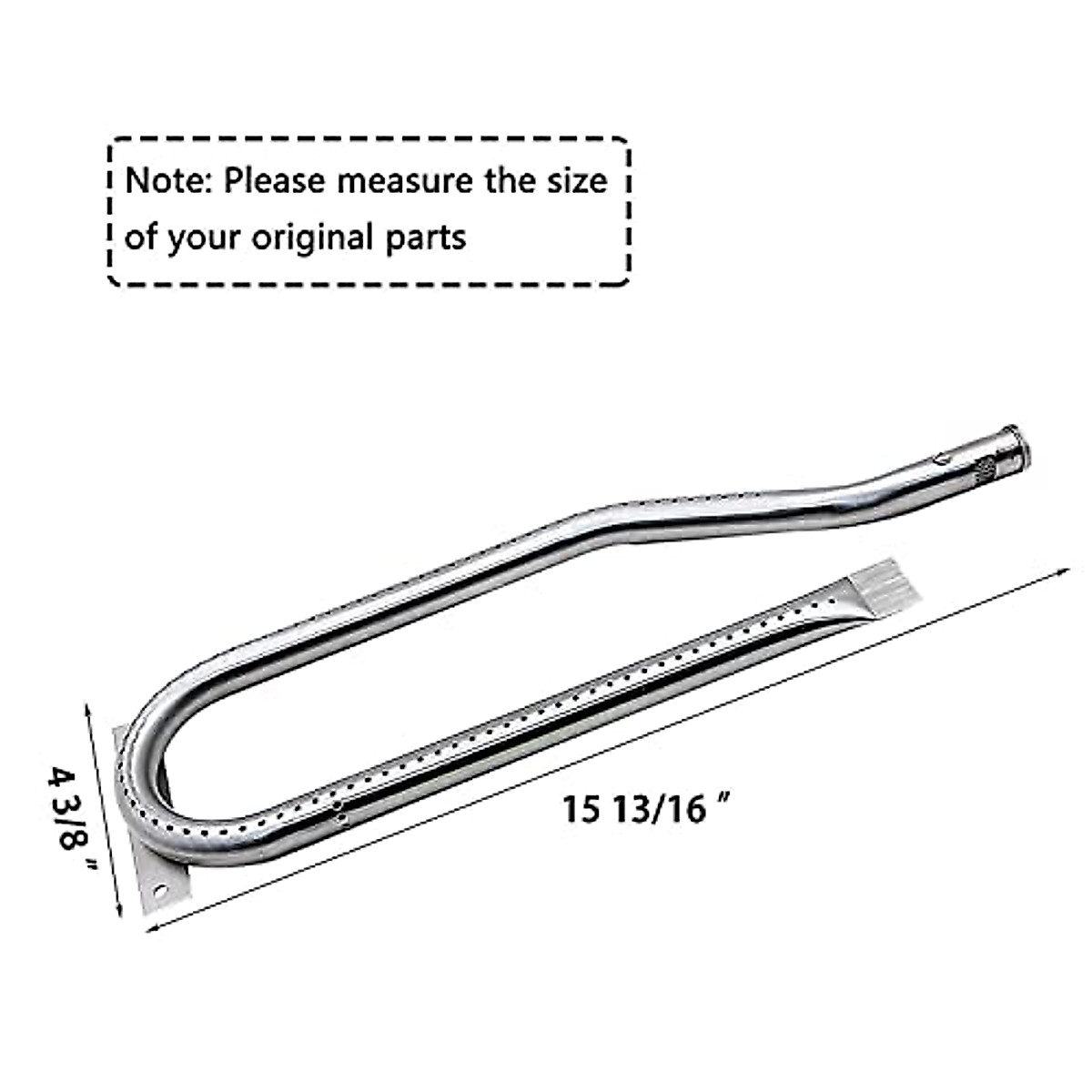 Hisencn Grill Parts Repair Kit Replacement for Jenn Air Gas Grill 720-0337, 720 0337 Gas Grill Burners, Heat Plates Tent Shield Burner Cover, Cooking grids Grates