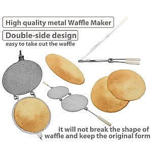 Waffle Maker - Waffle Cone Maker - Krumkake Iron - Wafer Maker - Waffle Makers - Waffle Cone Maker Machine - Stroopwafel Maker - Ice Cream Cone Maker - Wafer Iron - Stroopwafel Iron - Вафельница