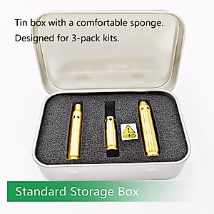 ARKSight Hunting BoreSighter for 223/9MM/243/308/7mm-08REM Cal, Red Dot Brass Chamber Bore Sight Kit for Rifle Scopes and Handgun