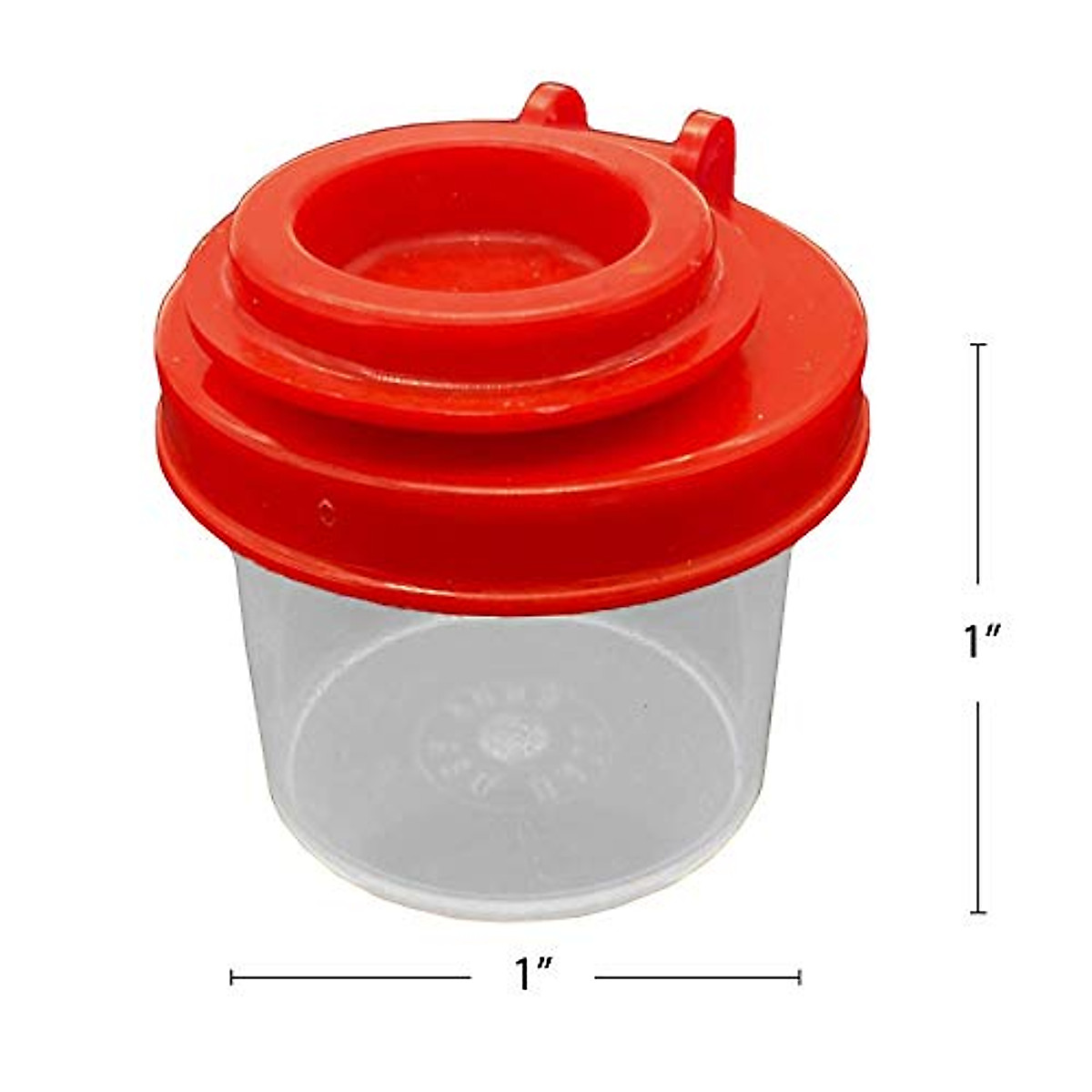 BRAZZA Salt and Pepper Shakers Moisture Proof Set, Perfect to go Camping Picnic Outdoors Kitchen Lunch Boxes Travel Spice Set Clear