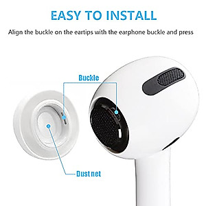 Ear Tips Compatible with AirPods Pro Tip,YINVA 4 PCS Replacement Silicone Tips Updated(M)