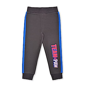 Nickelodeon Paw Patrol Boys T-Shirt, Zip Up Hoodie and Jogger Set for Toddler and Little Kids – Blue/Black/Red