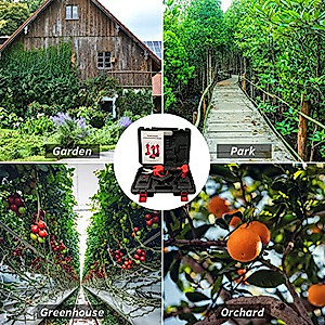 Zfyoung Electric Pruning Shears, 30mm(1.18 Inch) Cutting Diameter, Professional Cordless Pruner Branch Trimmer, Electric Branch Scissors with 2PCS Rechargeable Lithium Battery Powered, Garden Tools